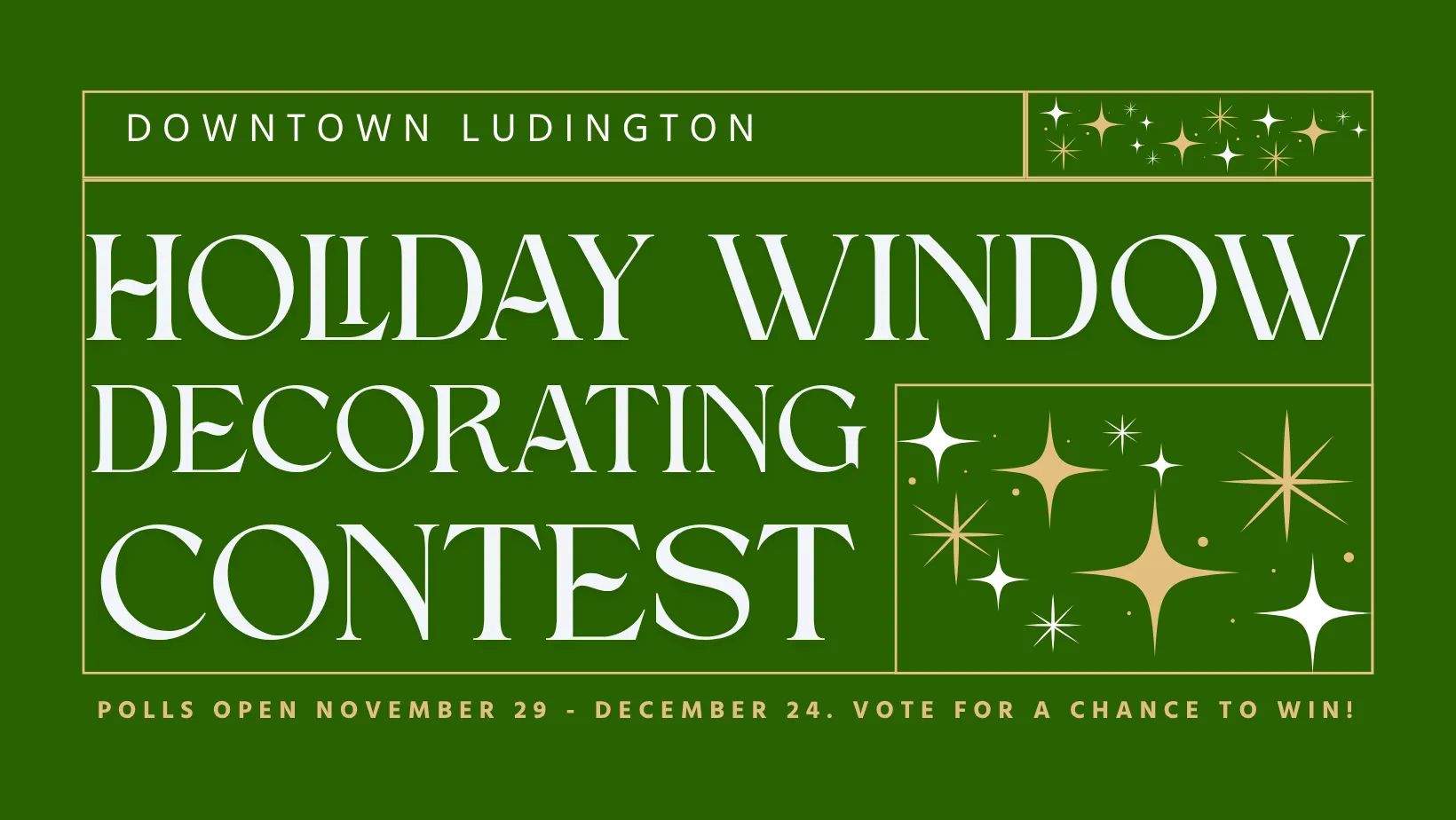 Holiday Window Decorating Contest - Pure Ludington